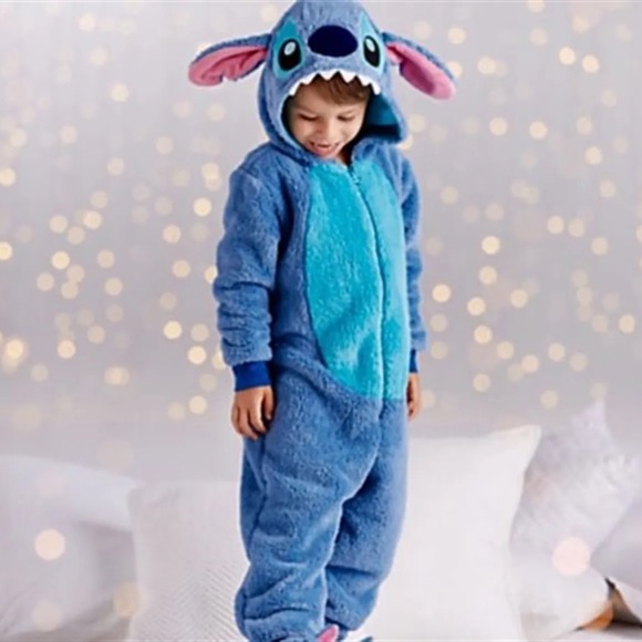 Disney | Costumes | Nwt Disney Stitch One Piece Fleece Bodysuit Costume ...